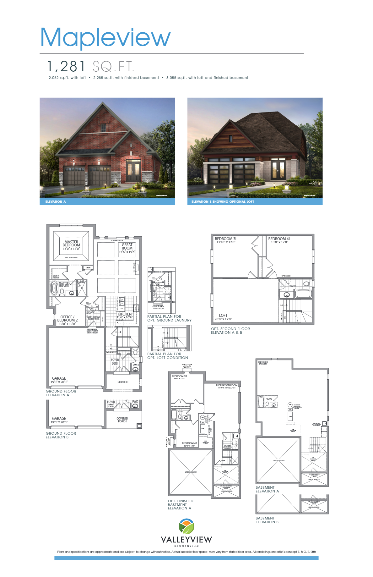 Valleyview Bowmanville - Mapleview Floor Plan, Clarington ON | Livabl