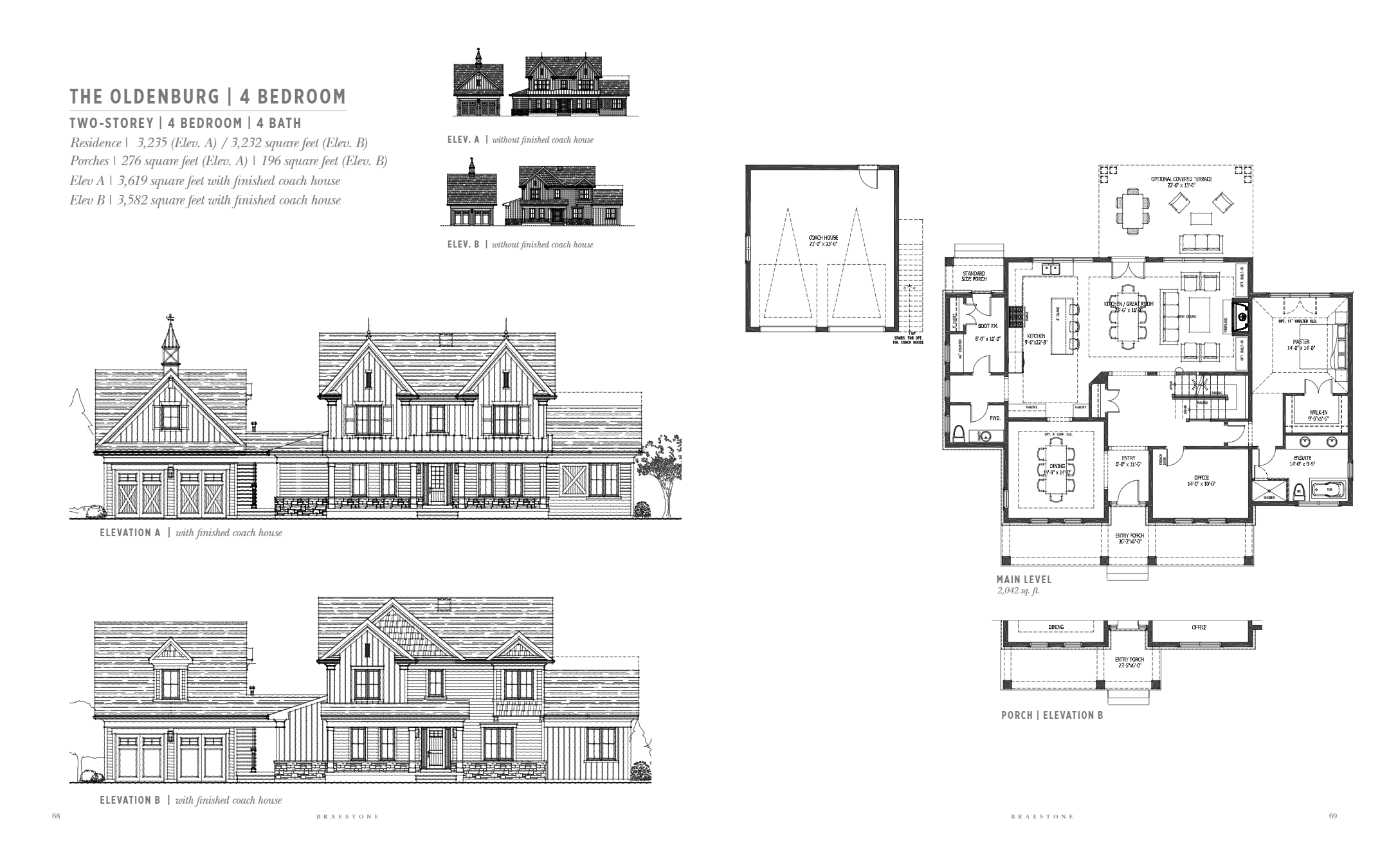 Braestone - The Oldenburg B - 4 Bedroom (Elevation A) Floor Plan, Oro ...