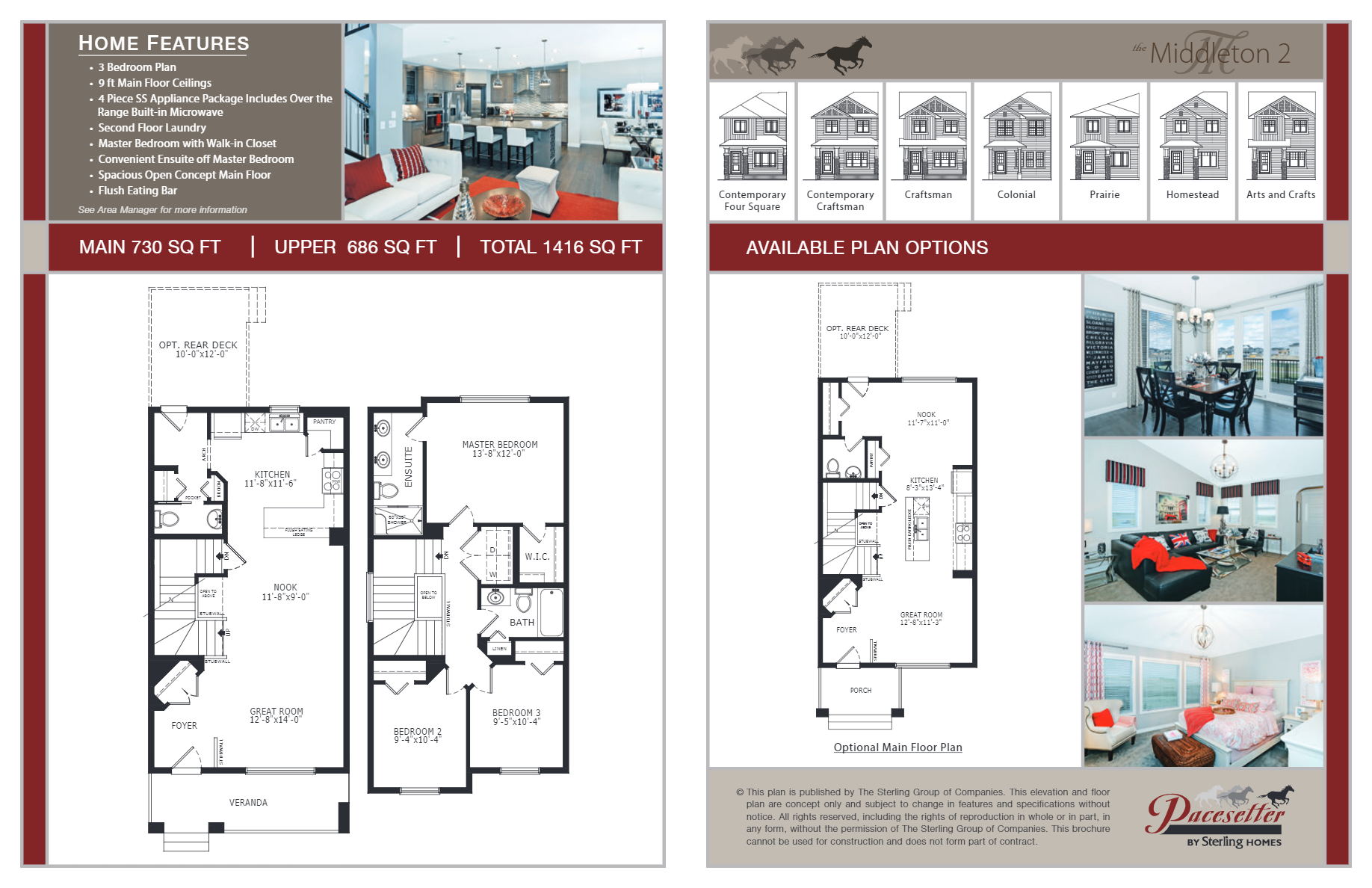 Redstone | Middleton 2 | Floor Plans and Pricing