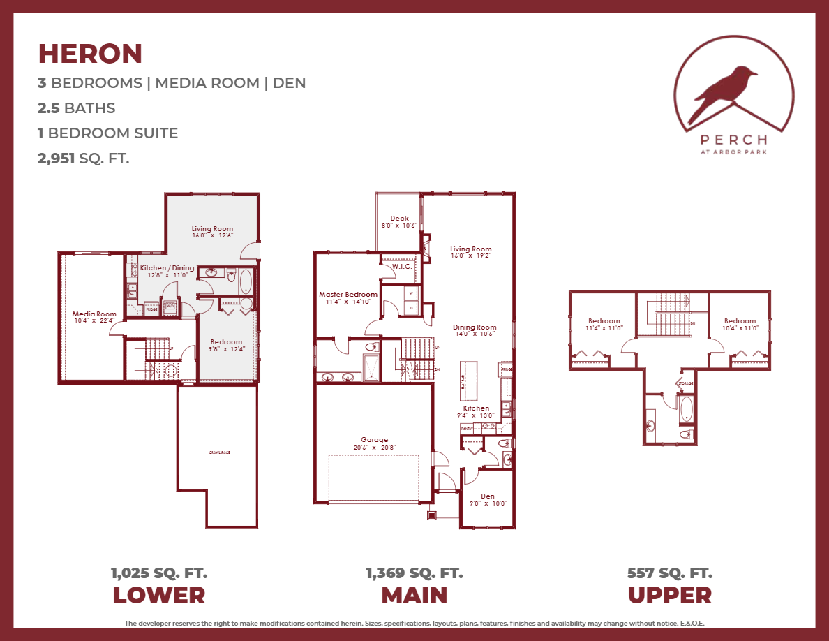 Perch - Heron Floor Plan, Nanaimo BC | Livabl