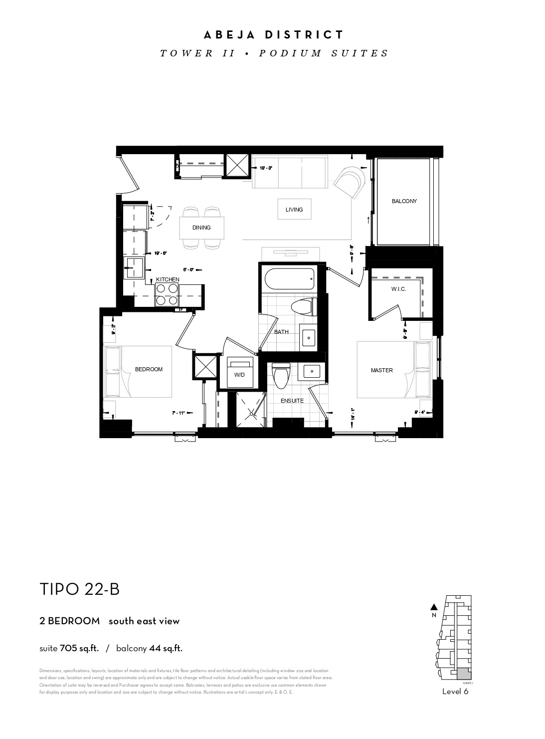 Abeja District - Tipo 22-B Floor Plan, Vaughan ON | Livabl