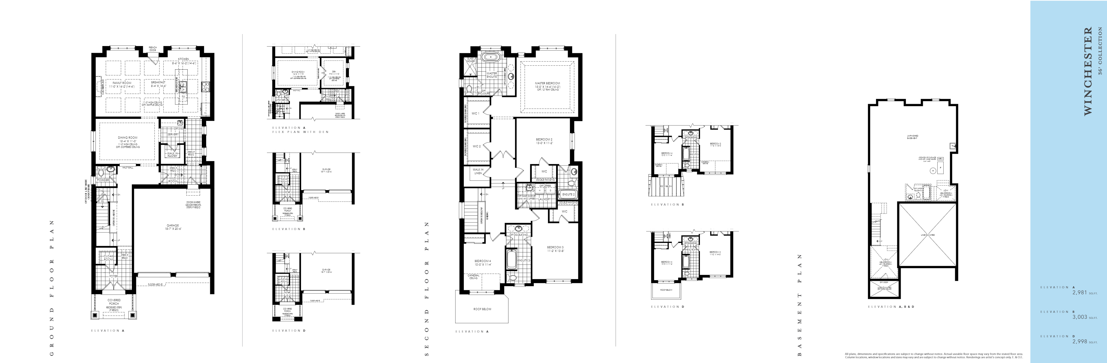 Ivy Ridge - Winchester Floor Plan, Whitby ON | Livabl