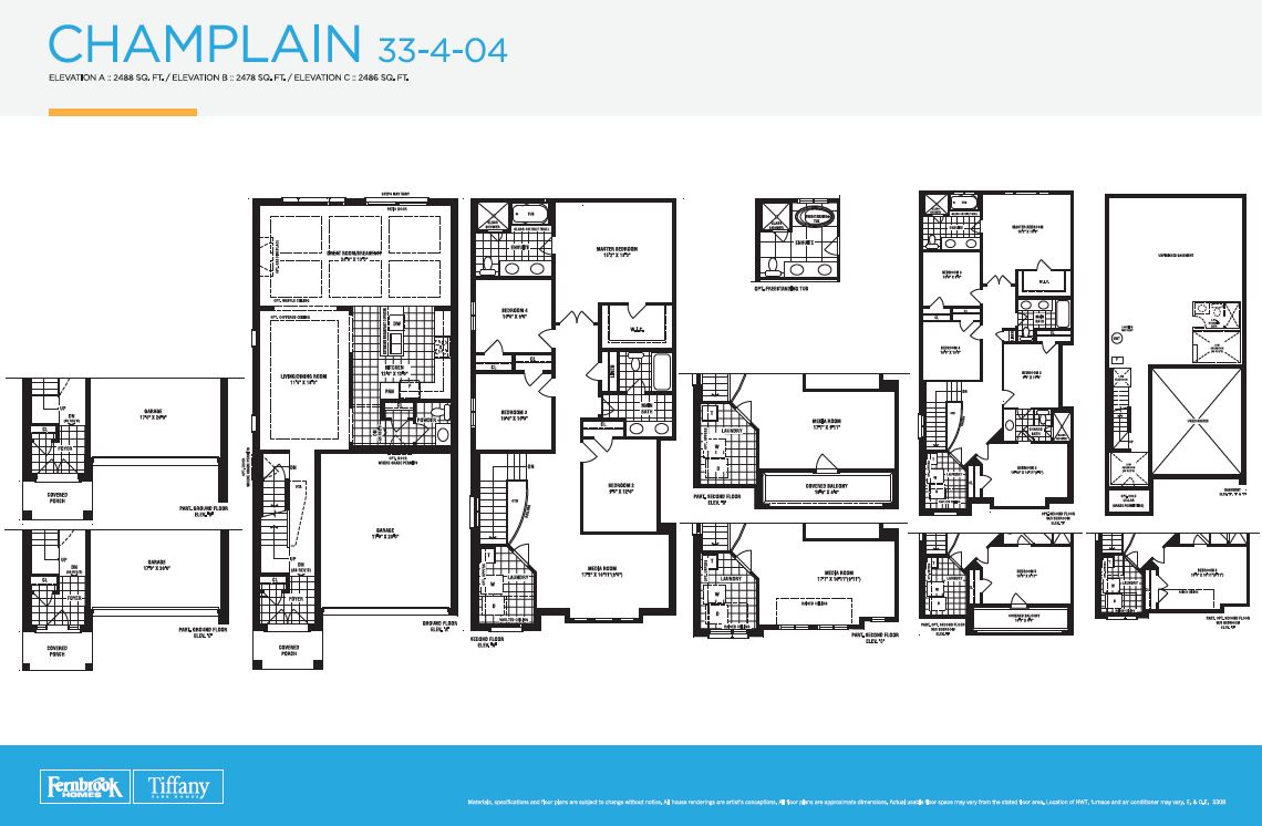 Champlain floor plan at Mapleview Park Phase 1 in Barrie, ON