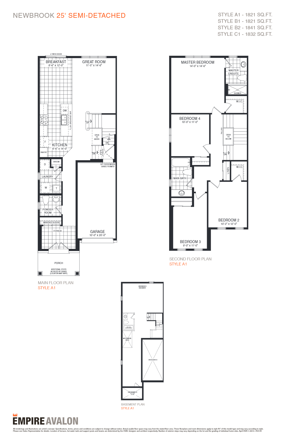 Empire Avalon - Newbrook Floor Plan, Caledonia ON | Livabl