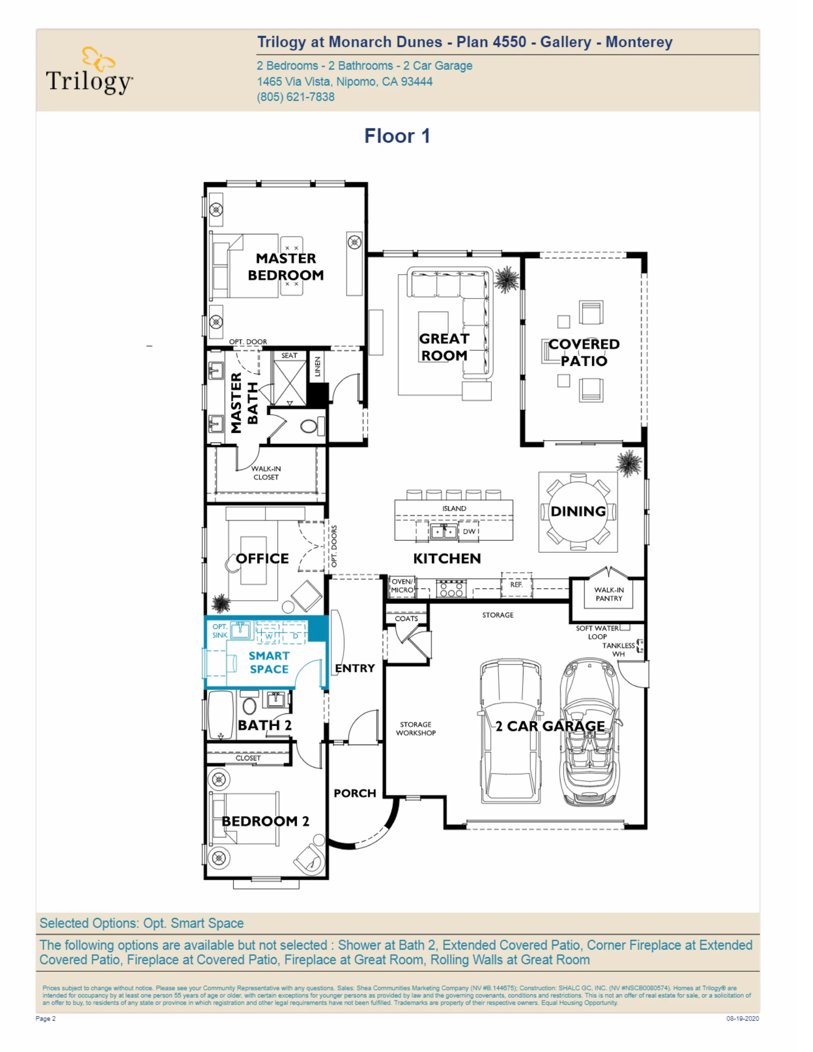 Trilogy at Monarch Dunes | 1040 Gracie Lane | Floor Plans and Pricing