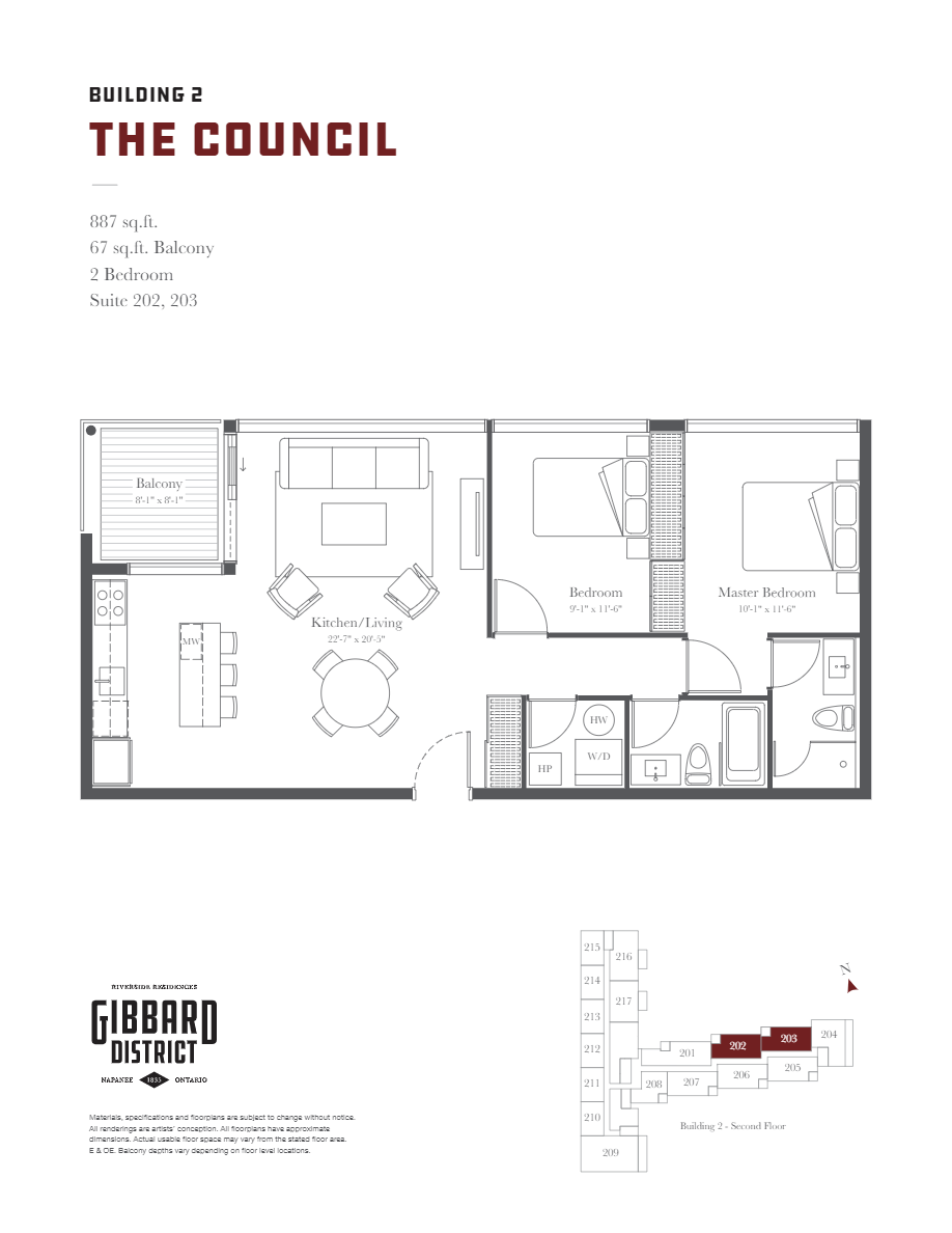 Gibbard District - Building 2 - The Council Floor Plan, Greater Napanee ...