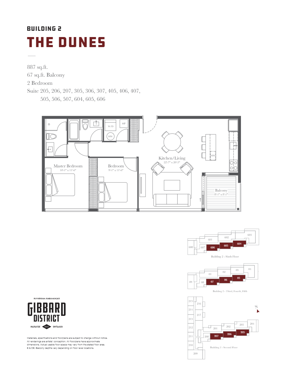 Gibbard District - Building 2 - The Dunes Floor Plan, Greater Napanee ...