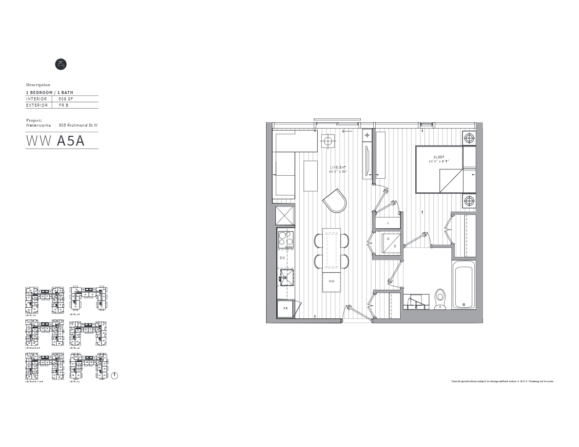 WaterWorks Toronto - A5A Floor Plan, Toronto ON | Livabl