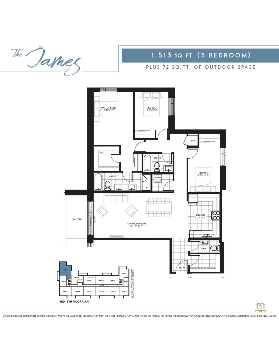 5 Hamilton - James Floor Plan, Hamilton ON | Livabl
