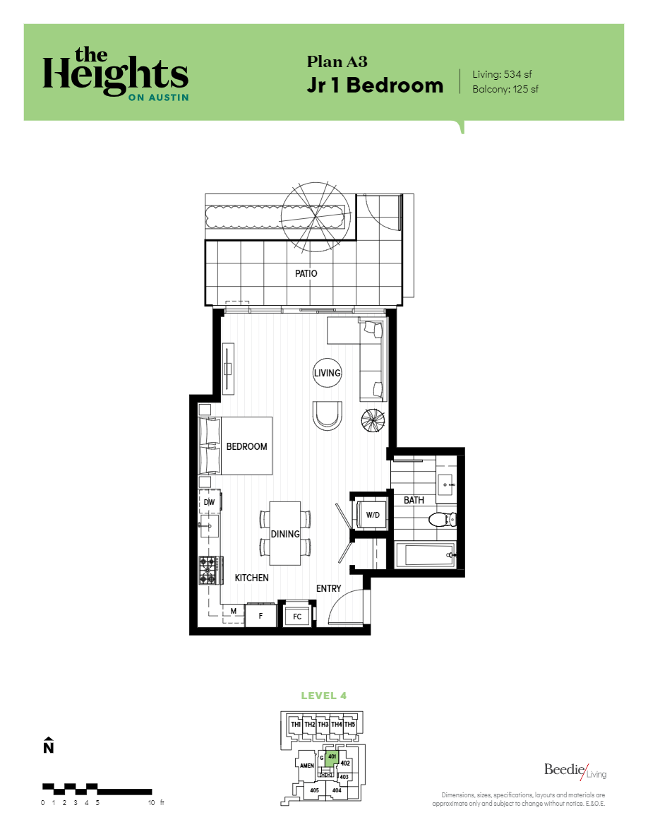 The Heights on Austin- West Tower - A3 Floor Plan, Coquitlam BC | Livabl