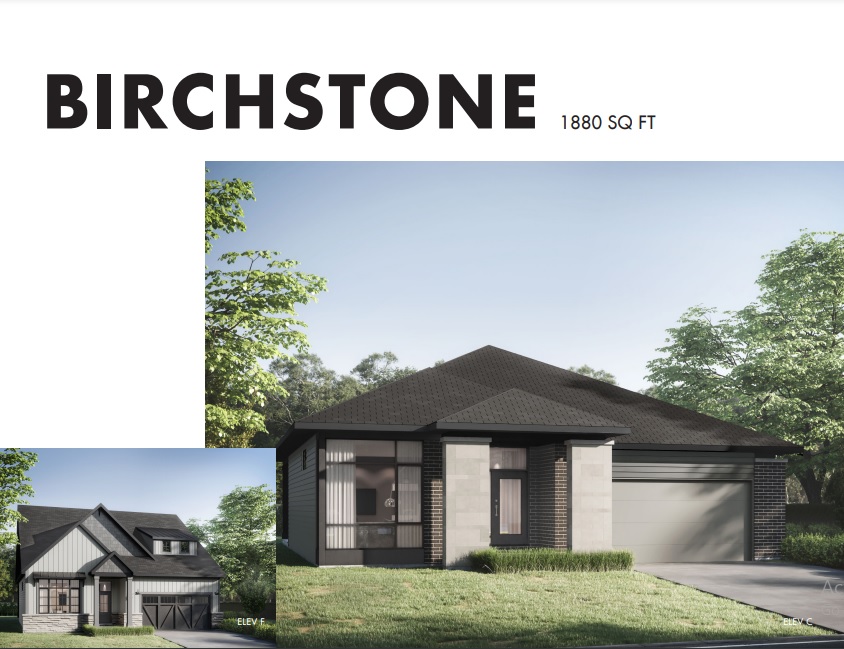 Birchstone floor plan at Riverside South (Richcraft) in Ottawa, ON