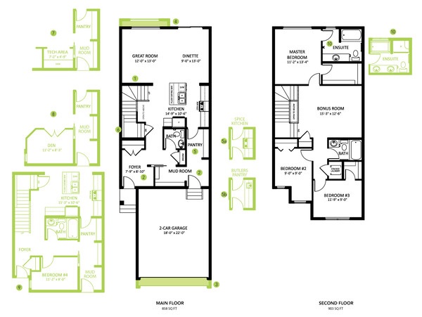 One at Keswick - Stella Floor Plan, Edmonton AB | Livabl