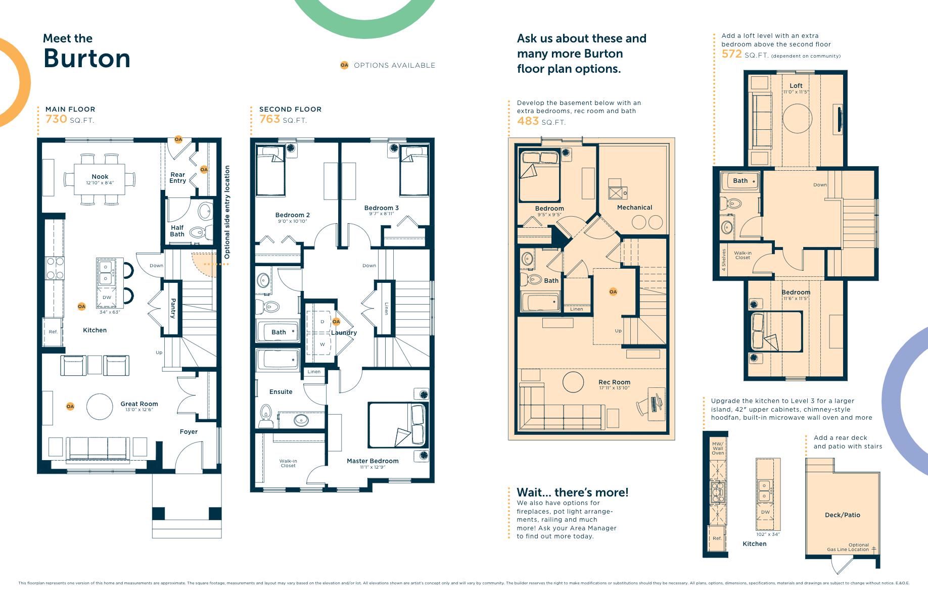 Chinook Gate - Burton Floor Plan, Airdrie AB | Livabl