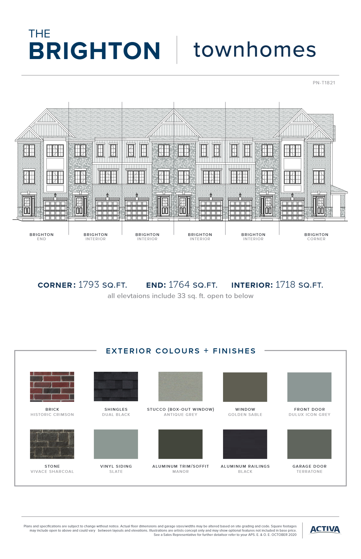 Huron Village | The Brighton | Floor Plans and Pricing