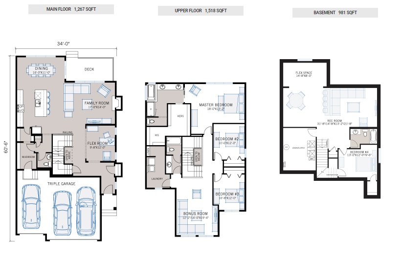 Shawnee Park - The Addison Floor Plan, Calgary AB | Livabl