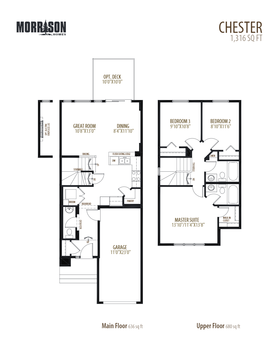 Belmont - Chester Floor Plan, Calgary AB | Livabl