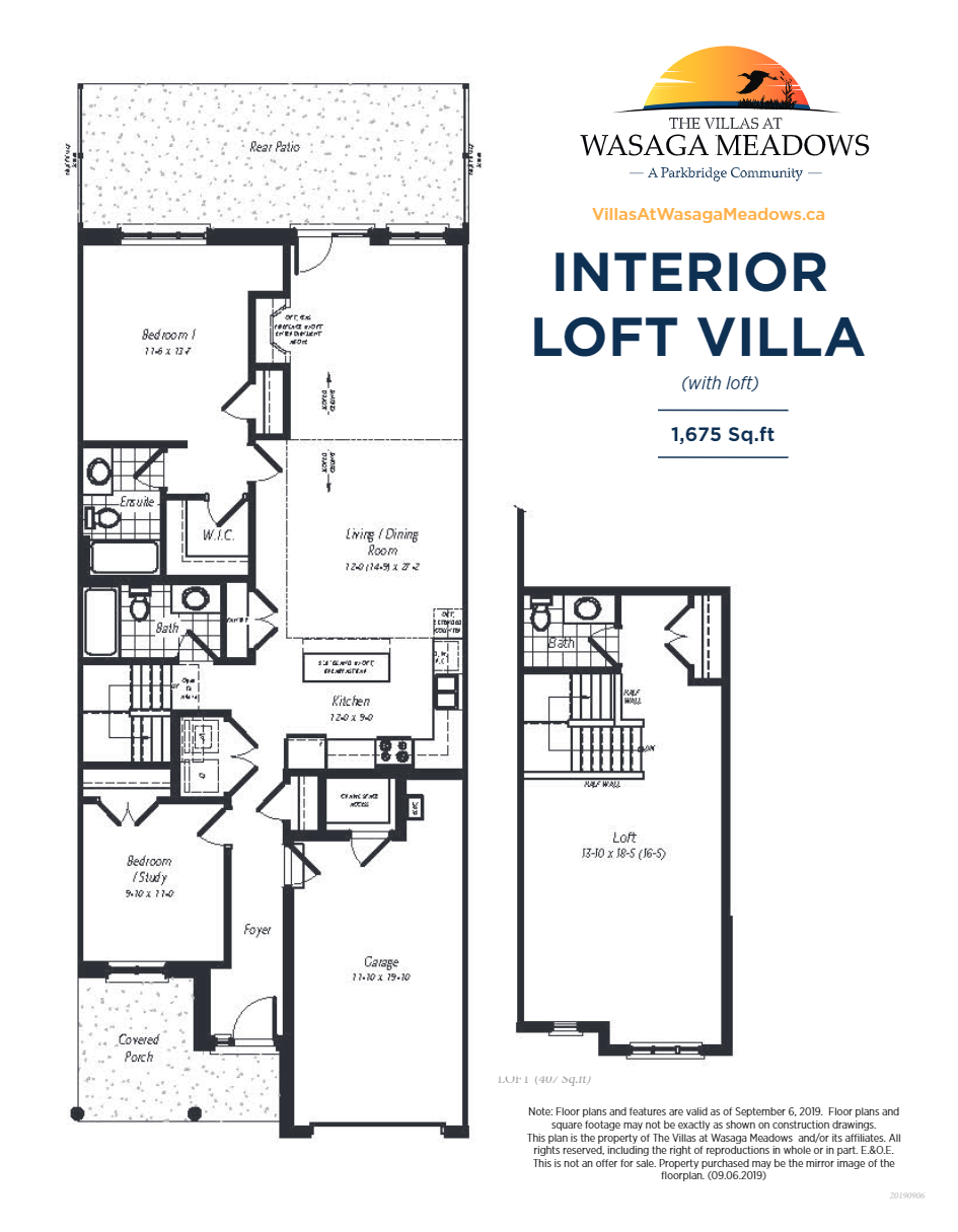 The Villas at Wasaga Meadows | Interior Loft Villa | Floor Plans and ...