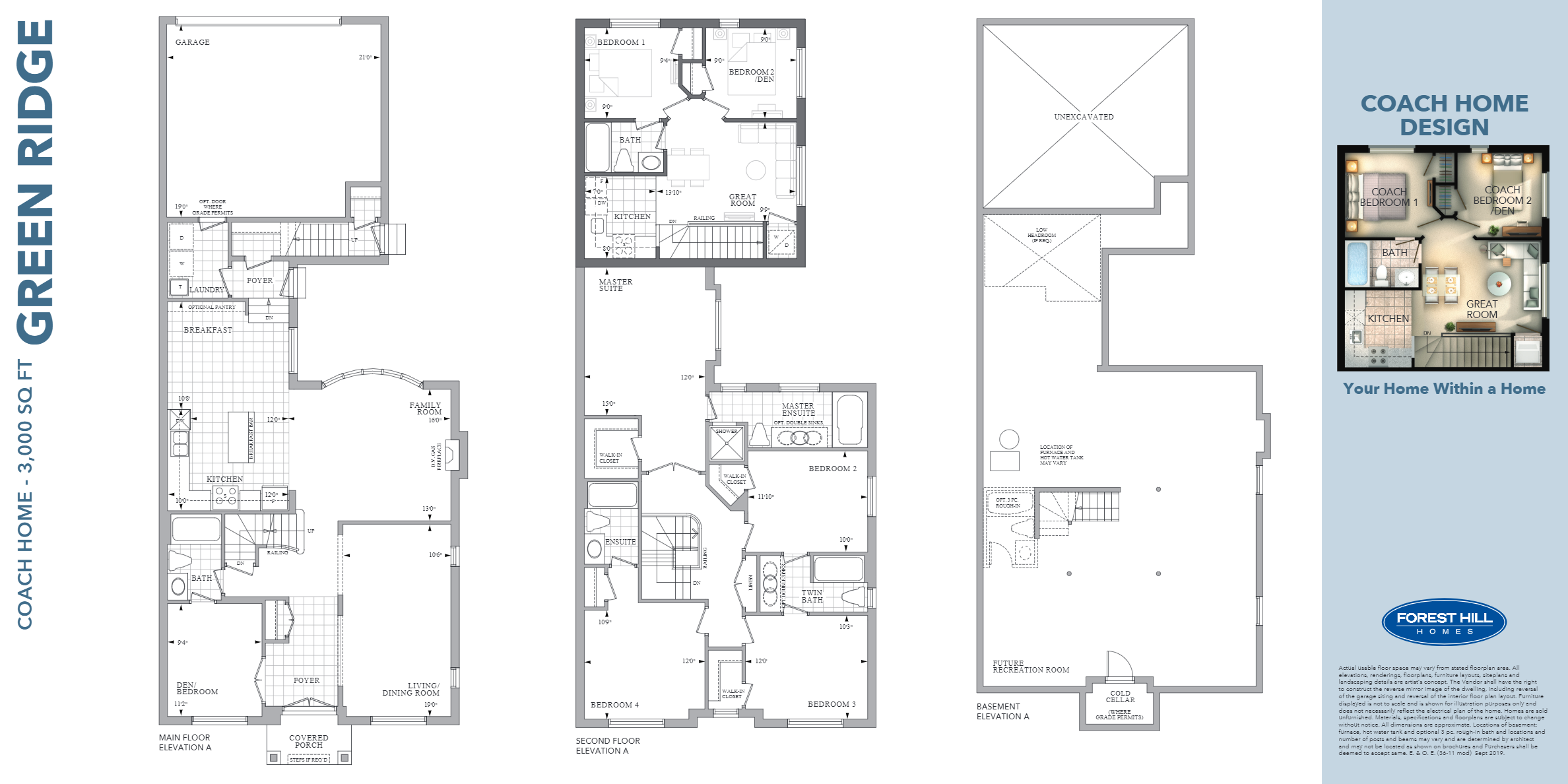 Cornell Rouge Phase 7 - Green Ridge - Coach Home Floor Plan, Markham ON ...