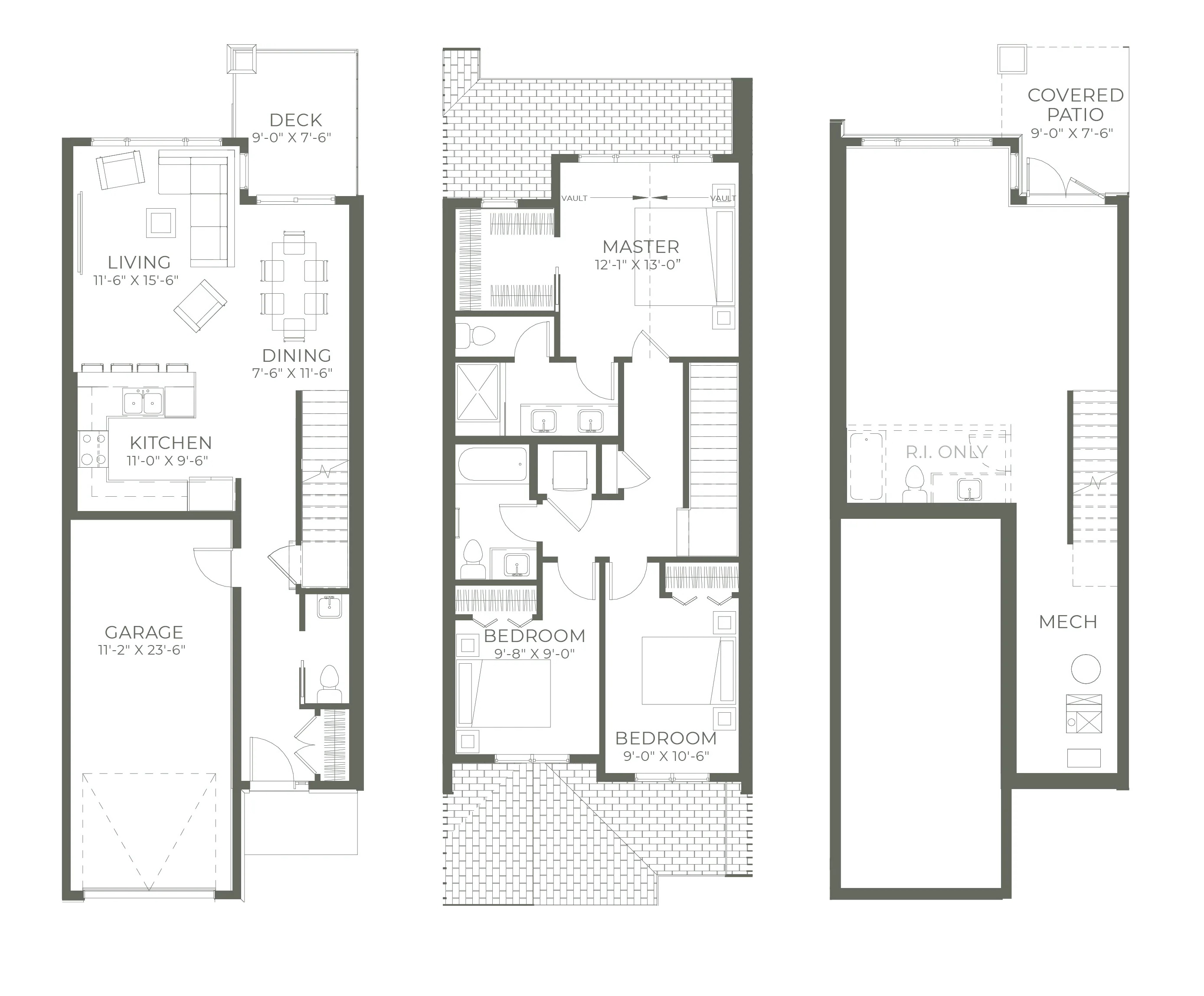 Arrive at Crestmont West - Dawn Interior Floor Plan, Calgary AB | Livabl