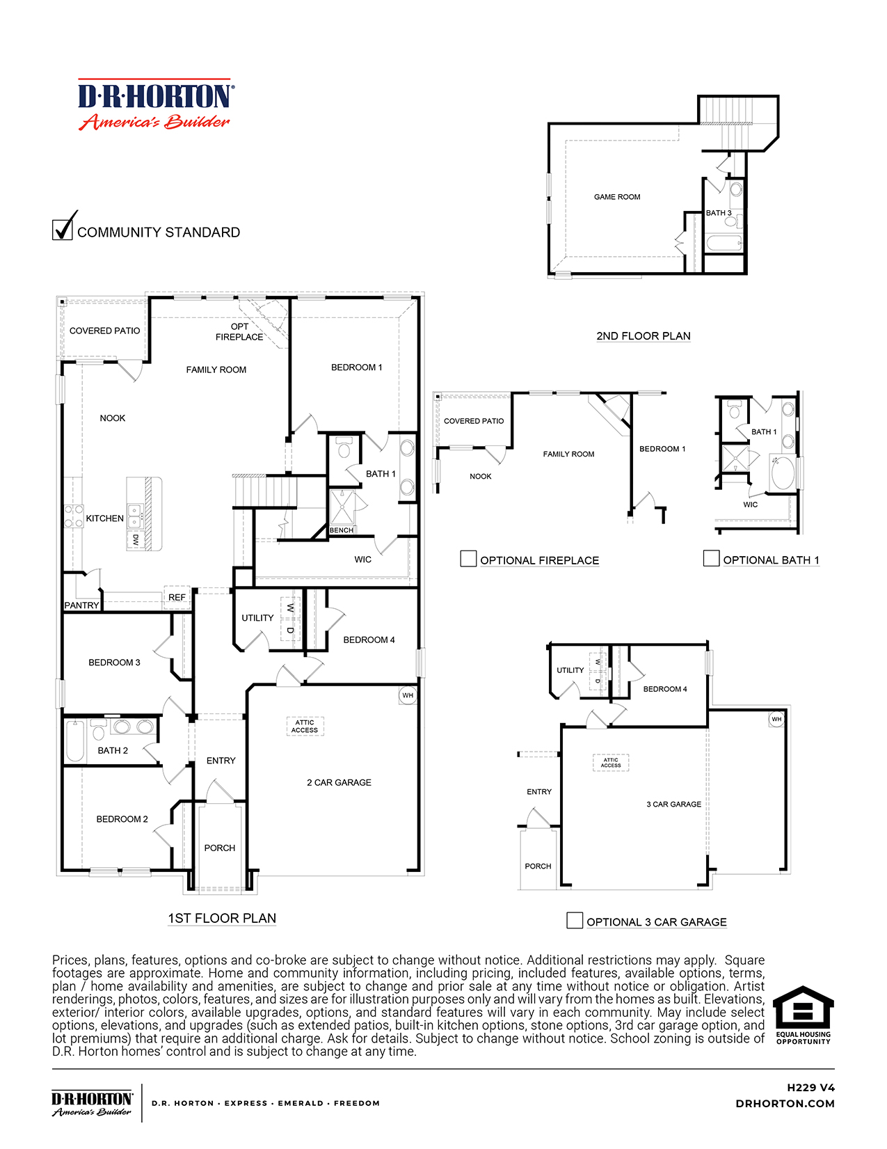 Woodcreek | H229 Ivery II | Floor Plans and Pricing