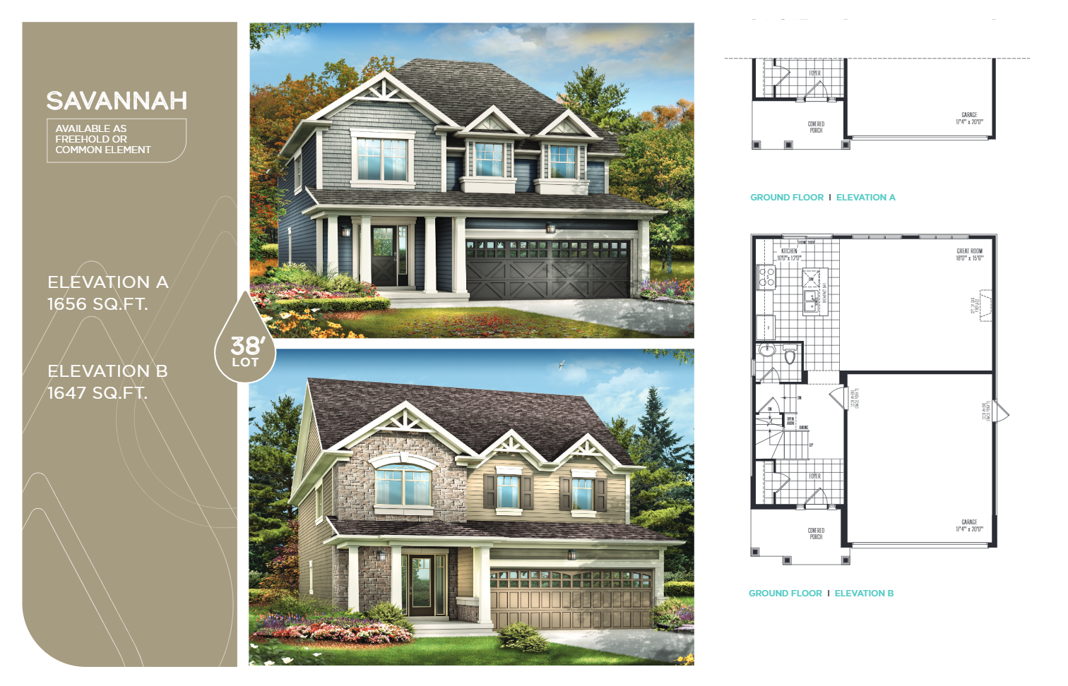 Georgian Sands Builder's Reserve - Phase 1 | Savannah B | Floor Plans and Pricing
