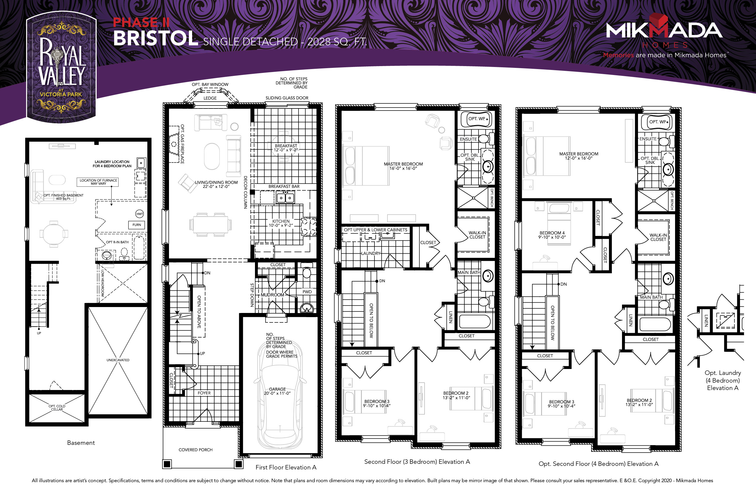 Royal Valley - Phase 2 - Bristol Floor Plan, Guelph ON | Livabl