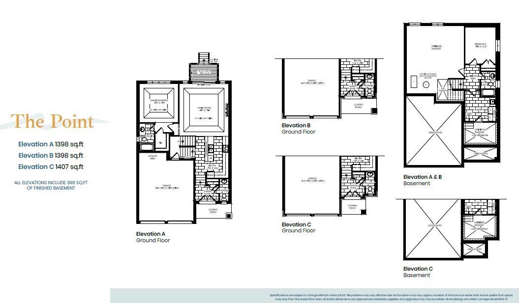Shoreline Point | The Point - Elev. B | Floor Plans and Pricing
