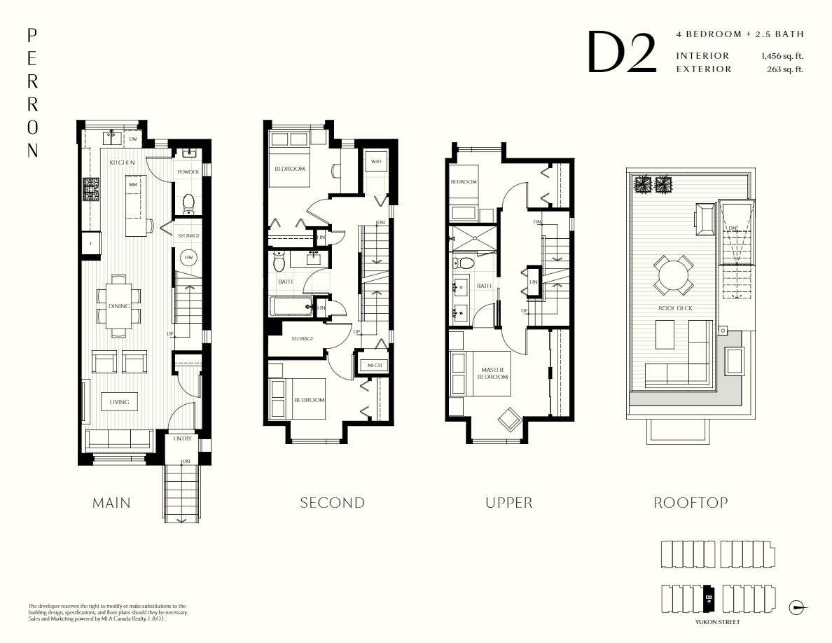 Perron - D2 Floor Plan, Vancouver BC | Livabl