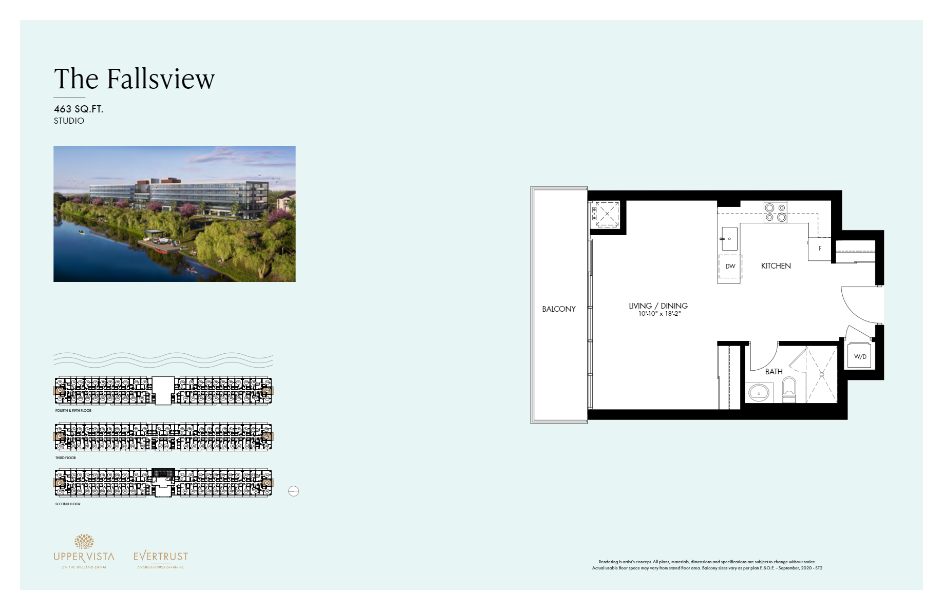 Upper Vista Welland - The Fallsview Floor Plan, Welland ON | Livabl