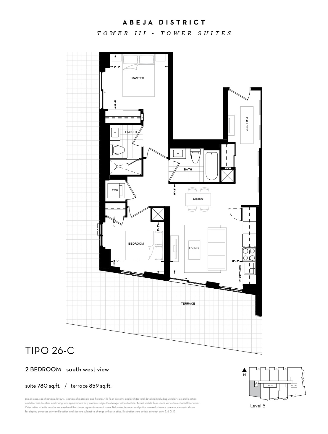 Abeja District Condos | Tipo 26-C | Floor Plans and Pricing