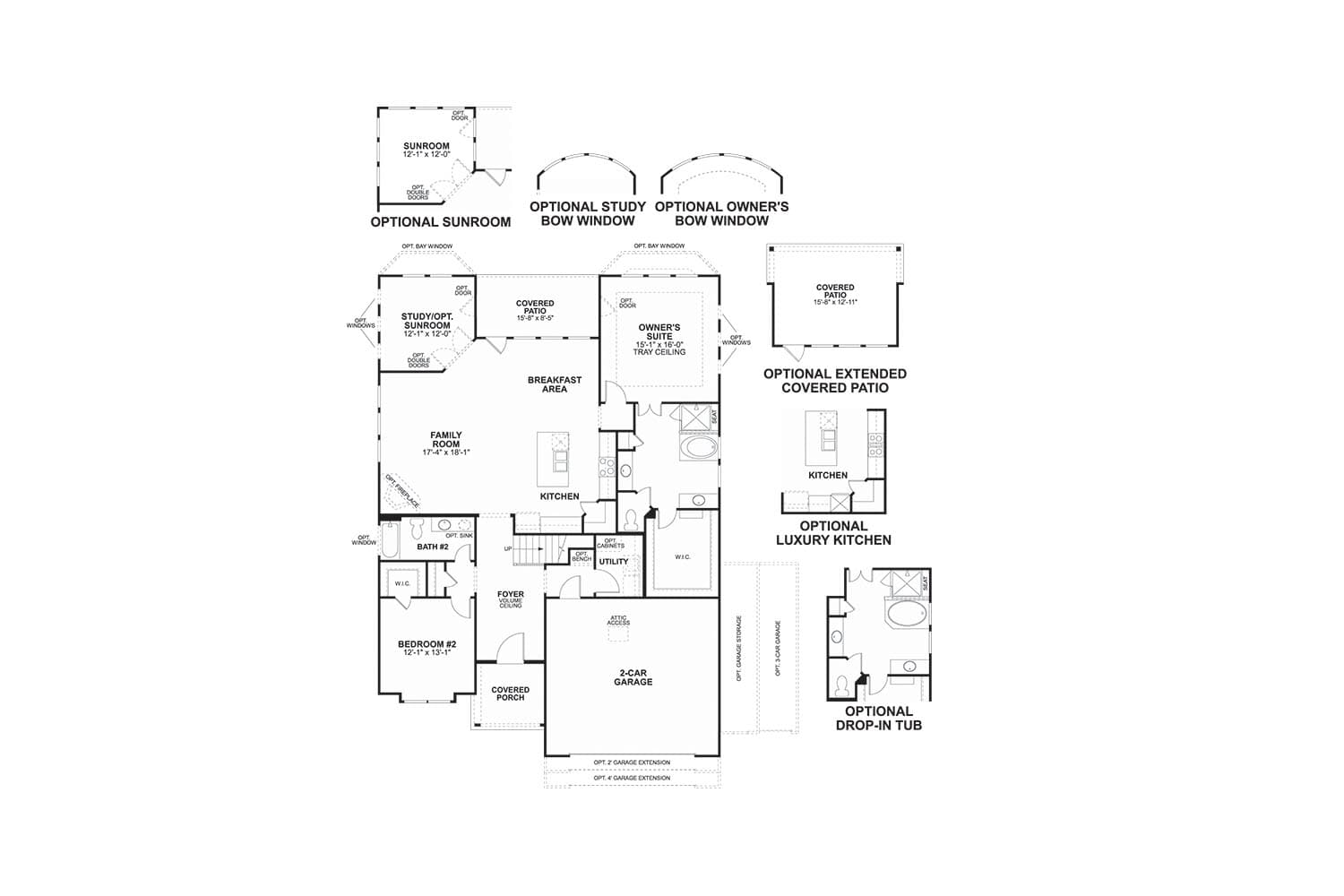 Young Ranch | 1918 Mustang Bluff Lane | Floor Plans and Pricing