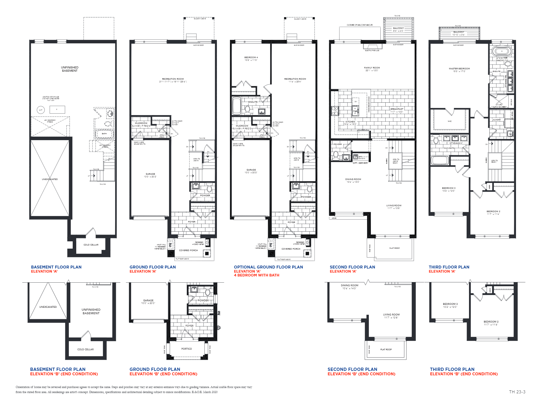 Abbey Lane Towns Phase 5 | The Rivington | Floor Plans and Pricing