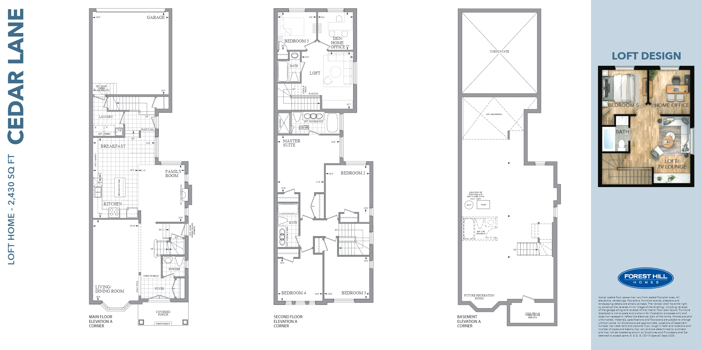 Cornell Rouge Phase 7 | Cedar Lane - Loft Home | Floor Plans and Pricing