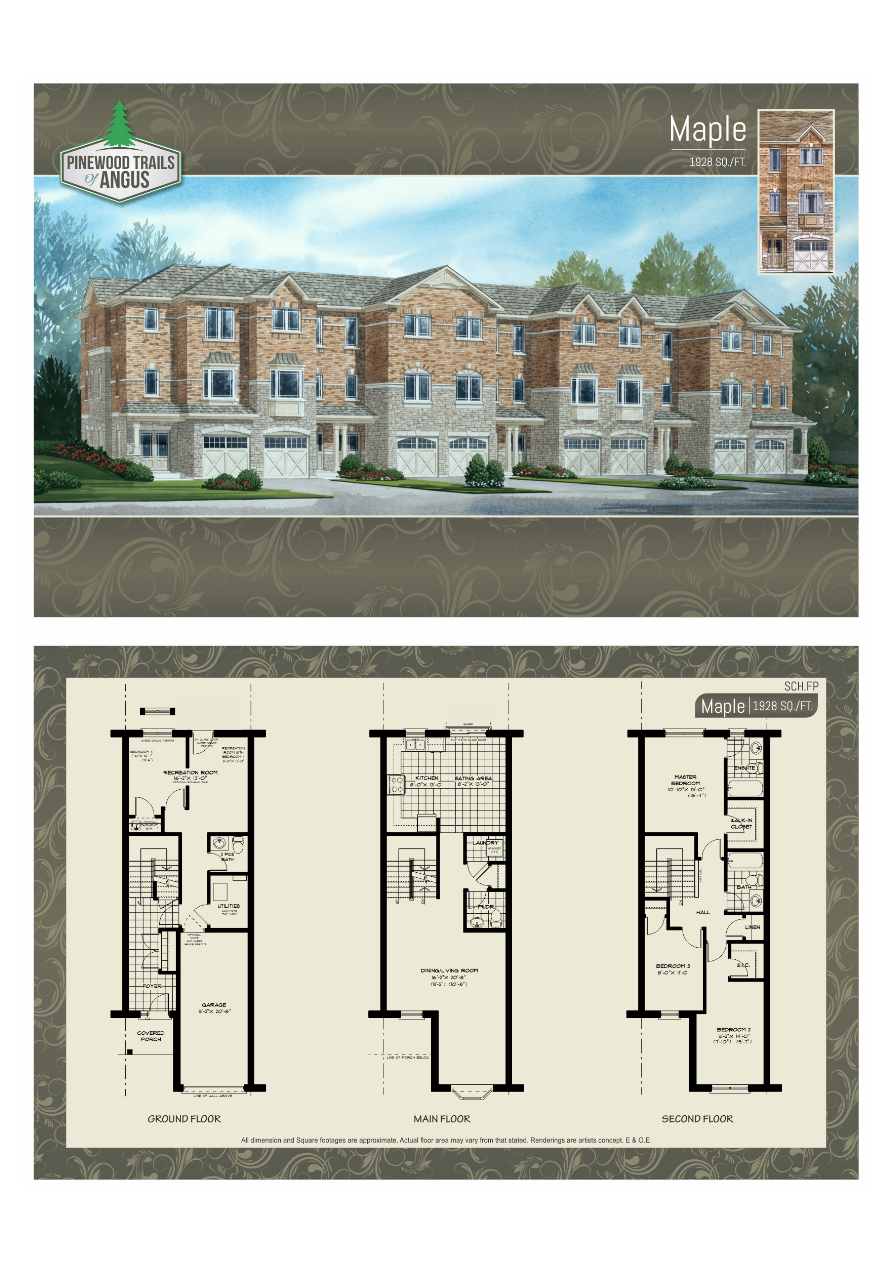 Pinewood Trails of Angus | MAPLE | Floor Plans and Pricing
