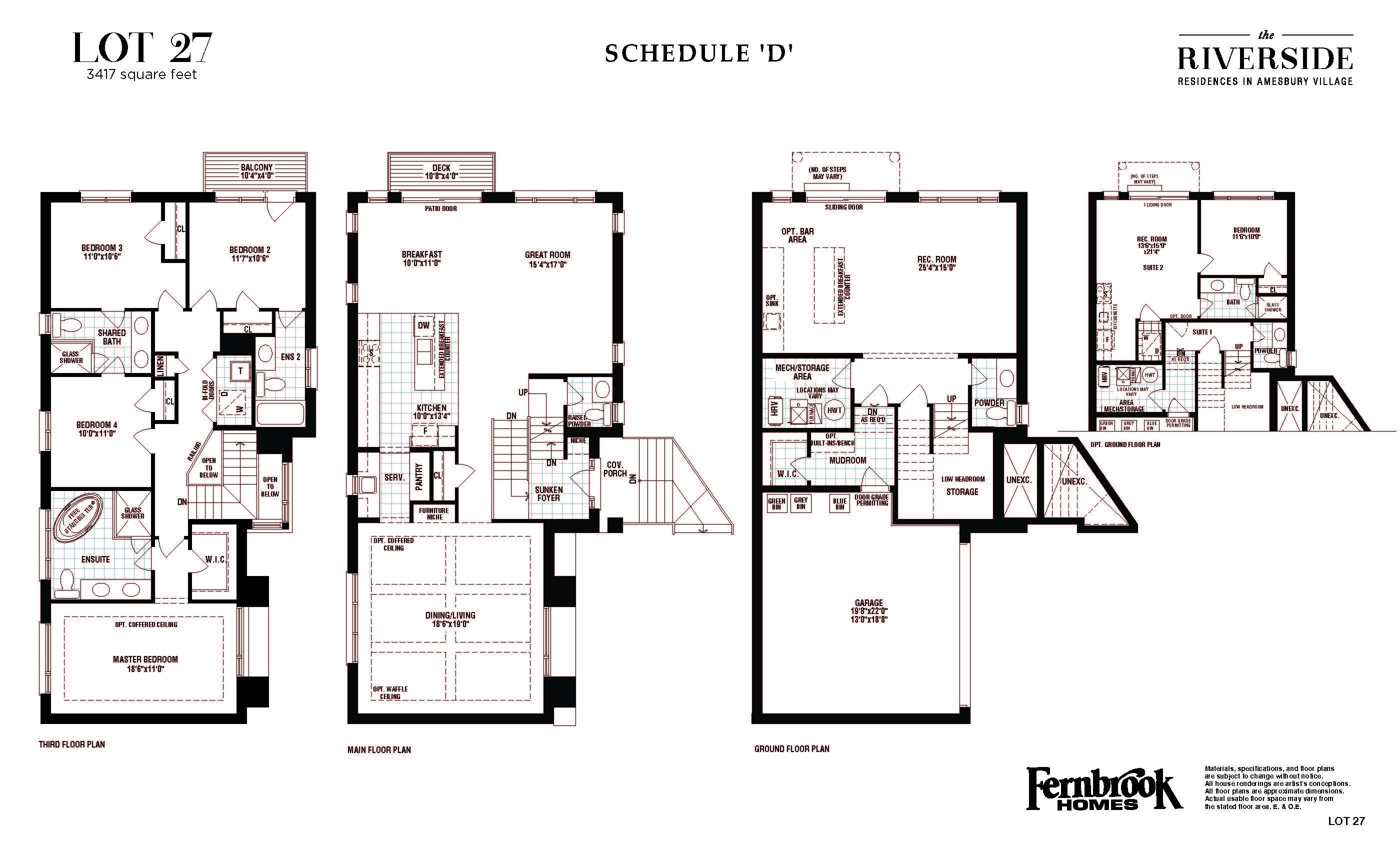 Riverside Residences | Lot 27 | Floor Plans and Pricing