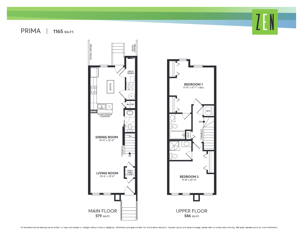 Zen Rockland Park | Prima | Floor Plans and Pricing