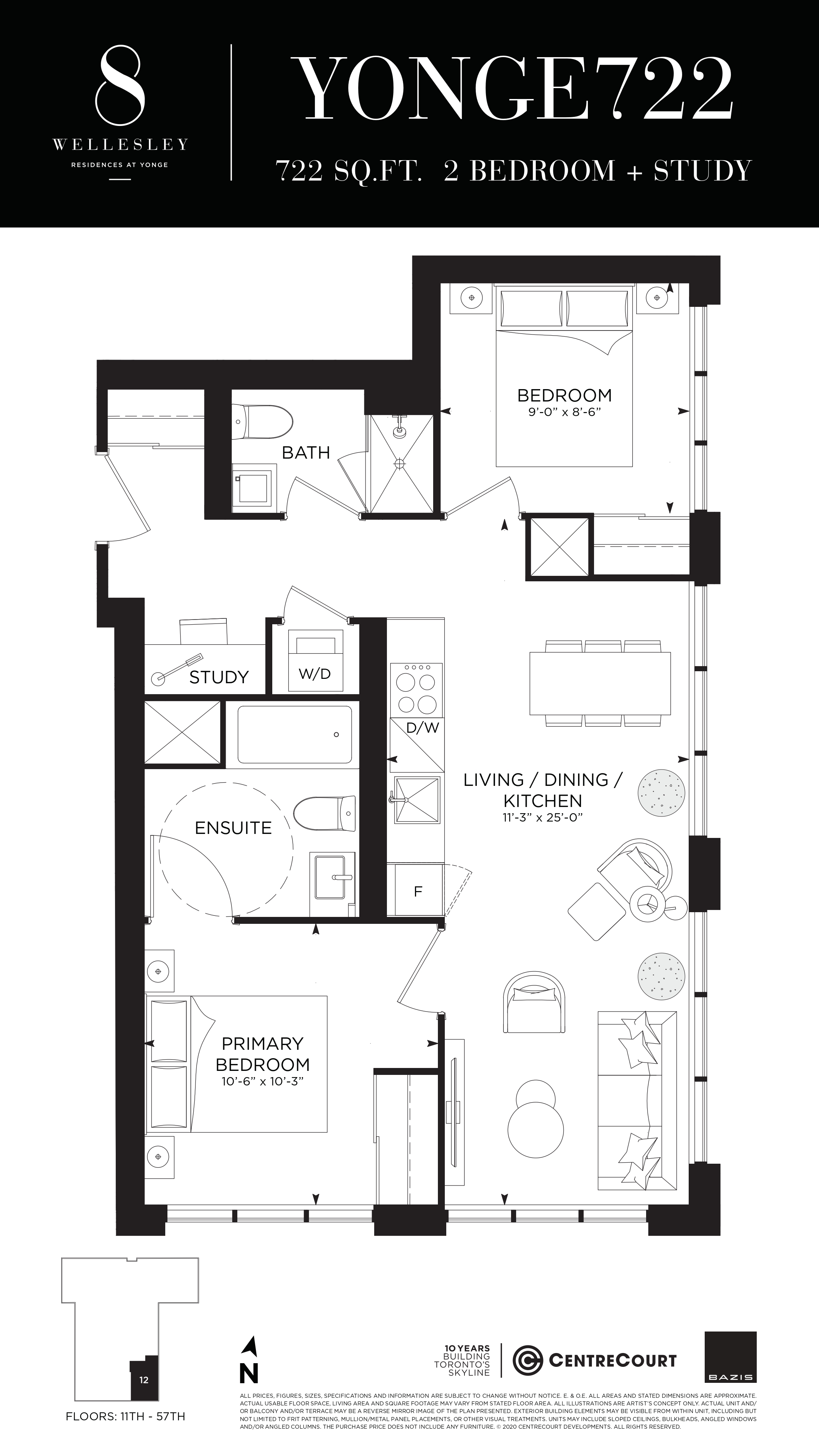 8 Wellesley Residences | Yonge 722 | Floor Plans and Pricing