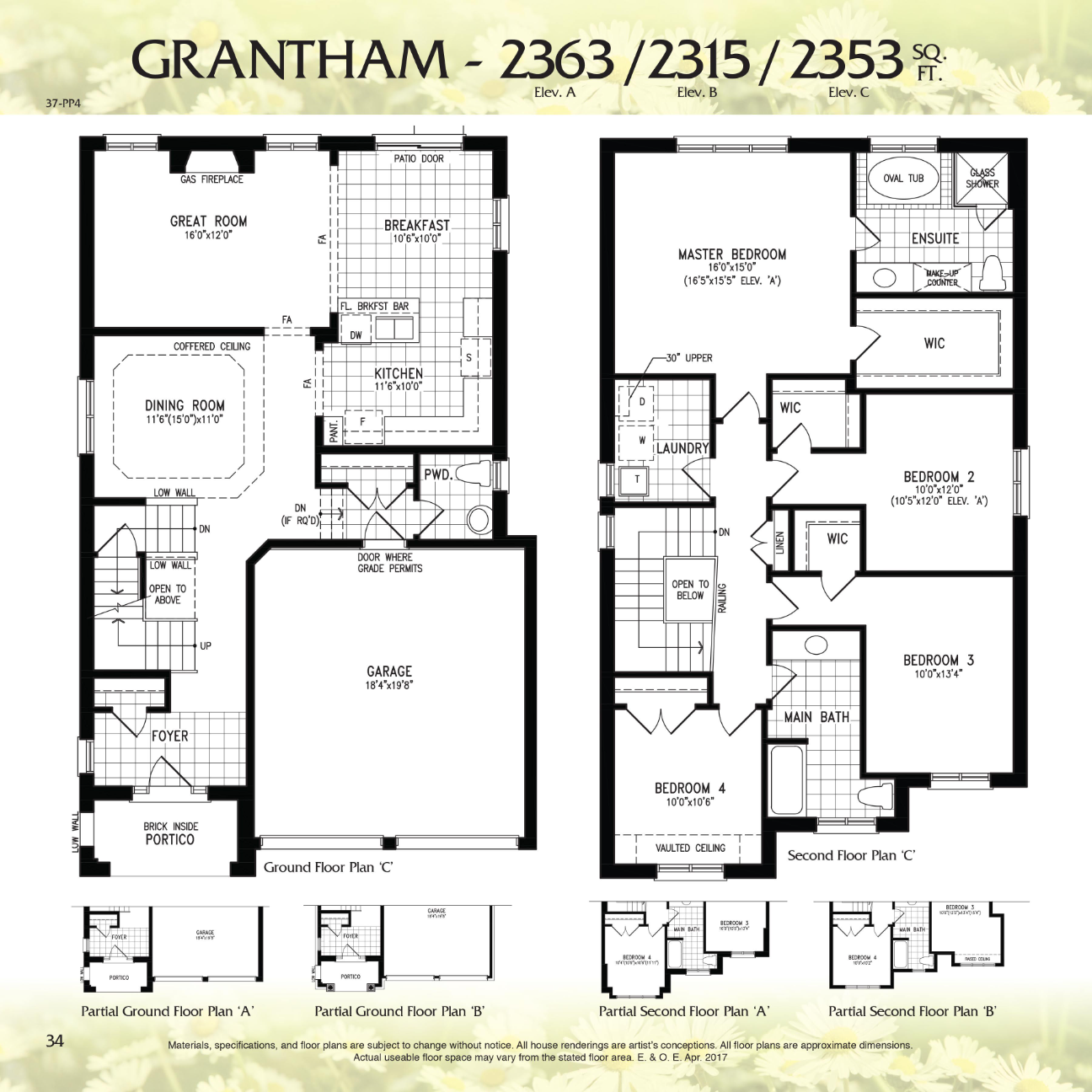 Ashgrove Meadows - Phase 2 - Grantham - Elev. C Floor Plan, Scugog ON | Livabl