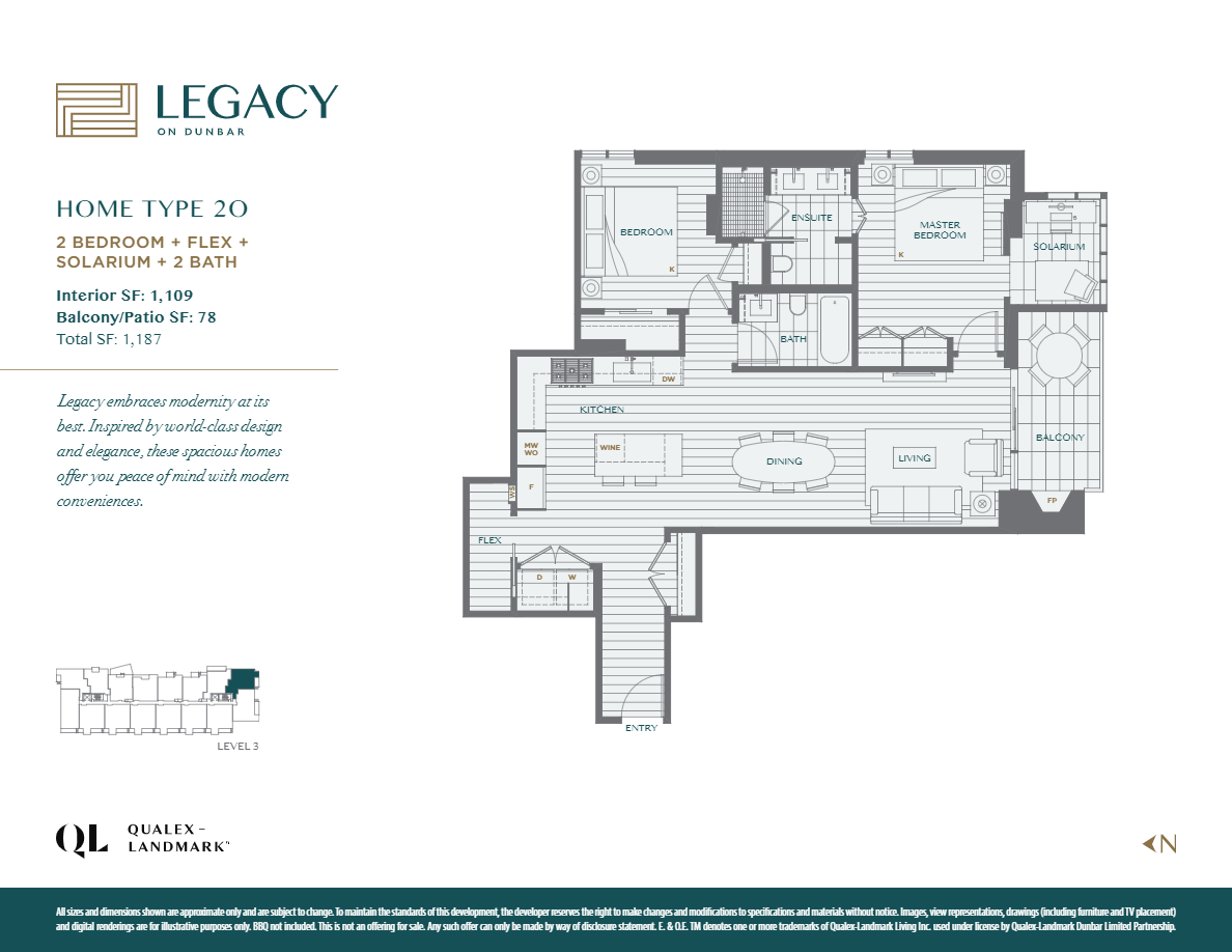 Legacy on Dunbar | 2O | Floor Plans and Pricing