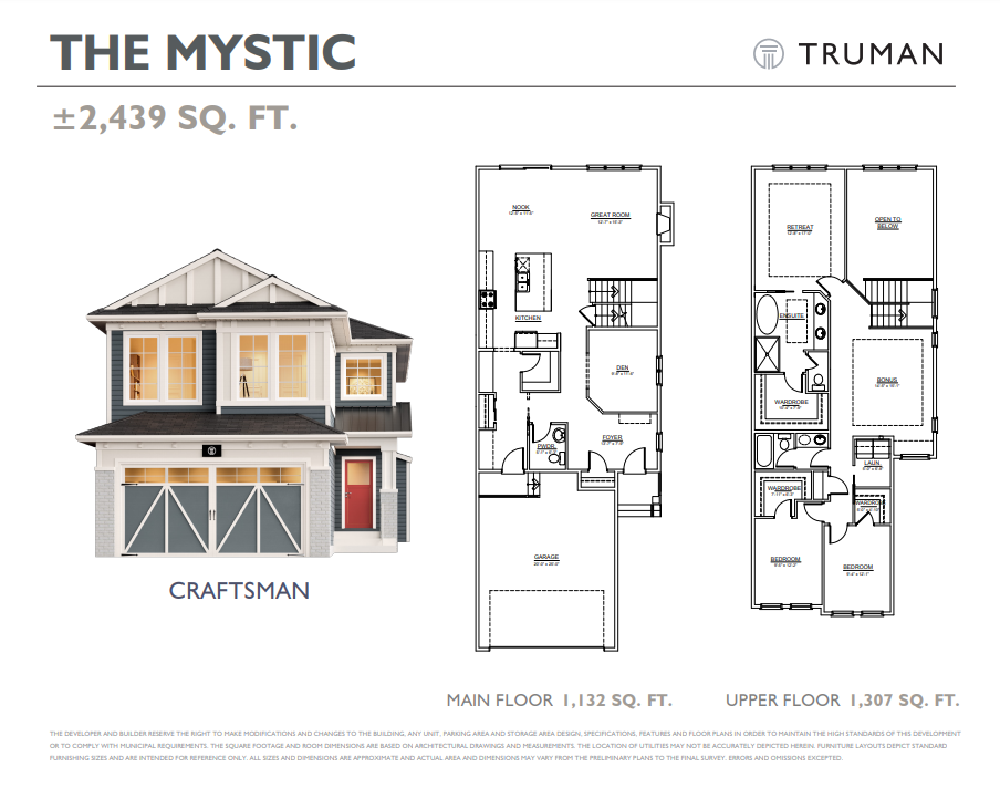 Carrington South - The Mystic Floor Plan, Calgary AB | Livabl