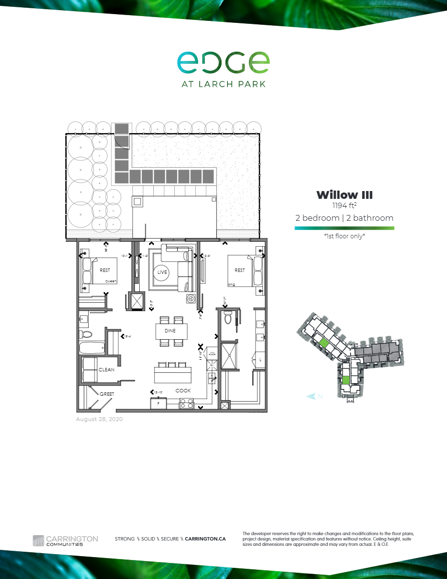 Edge at Larch Park | Willow III | Floor Plans and Pricing