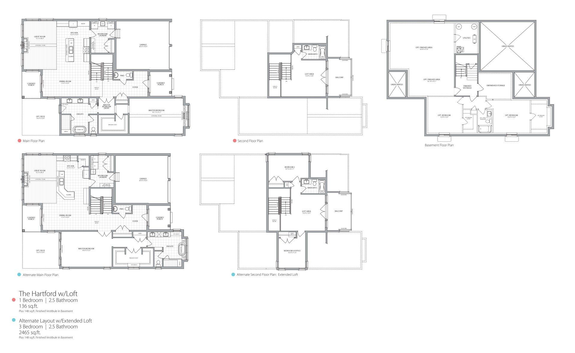 Cobble Beach | Hartford with Extended Loft | Floor Plans and Pricing