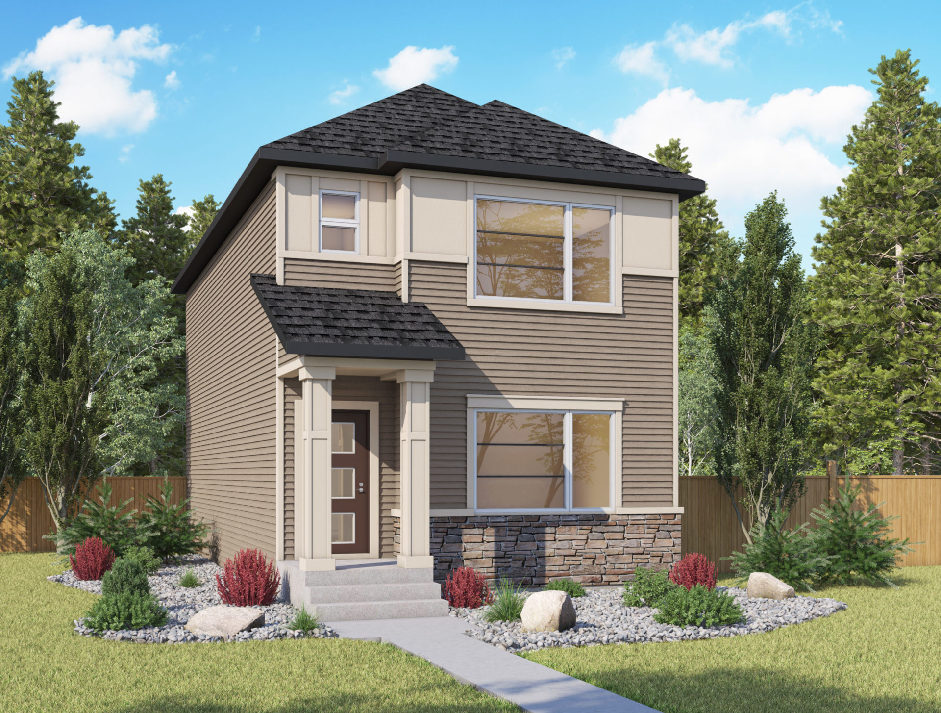 Iris floor plan at Homestead in Calgary, AB