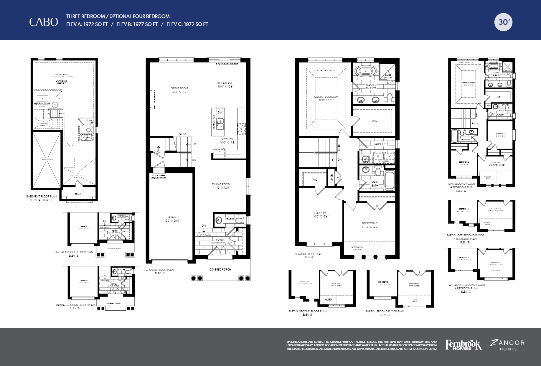 Caledon Club | Cabo - Elev. C | Floor Plans and Pricing