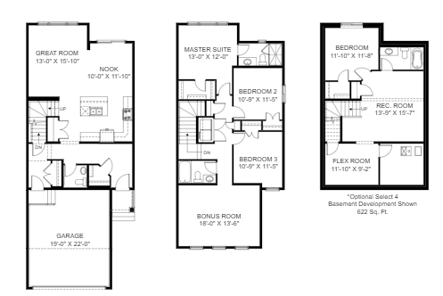 Oxford floor plan at Sirocco in Calgary, AB