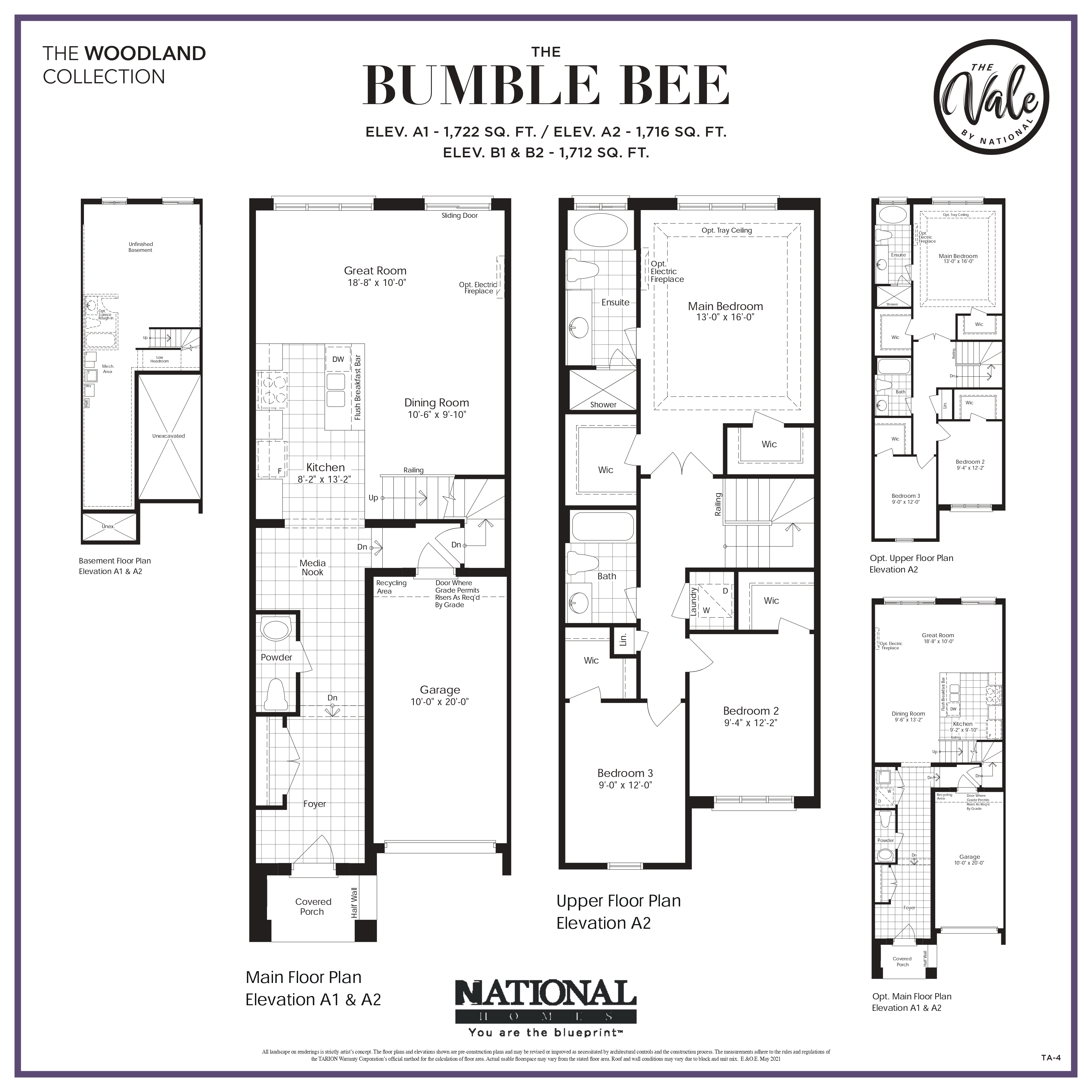 The Vale | The Bumble Bee | Floor Plans and Pricing