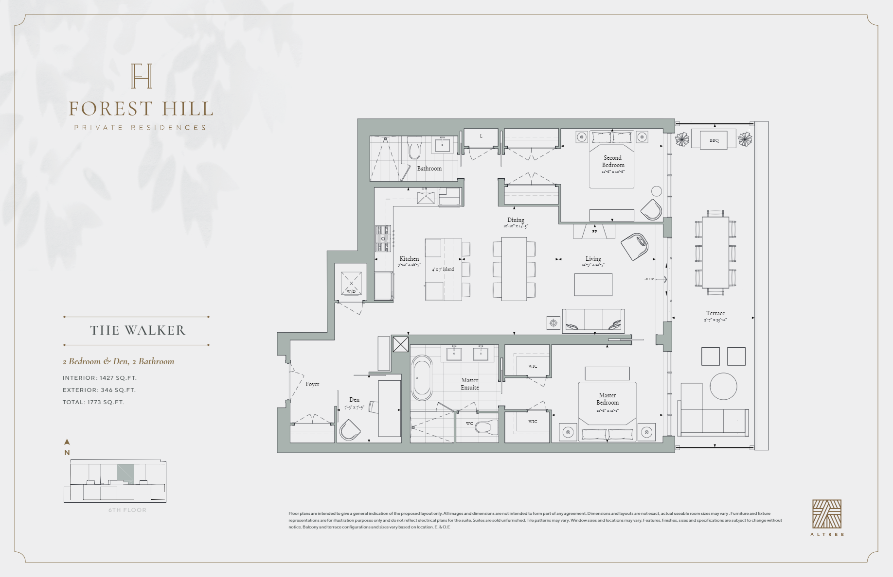 Forest Hill Private Residences - The Walker Floor Plan, Toronto ON | Livabl