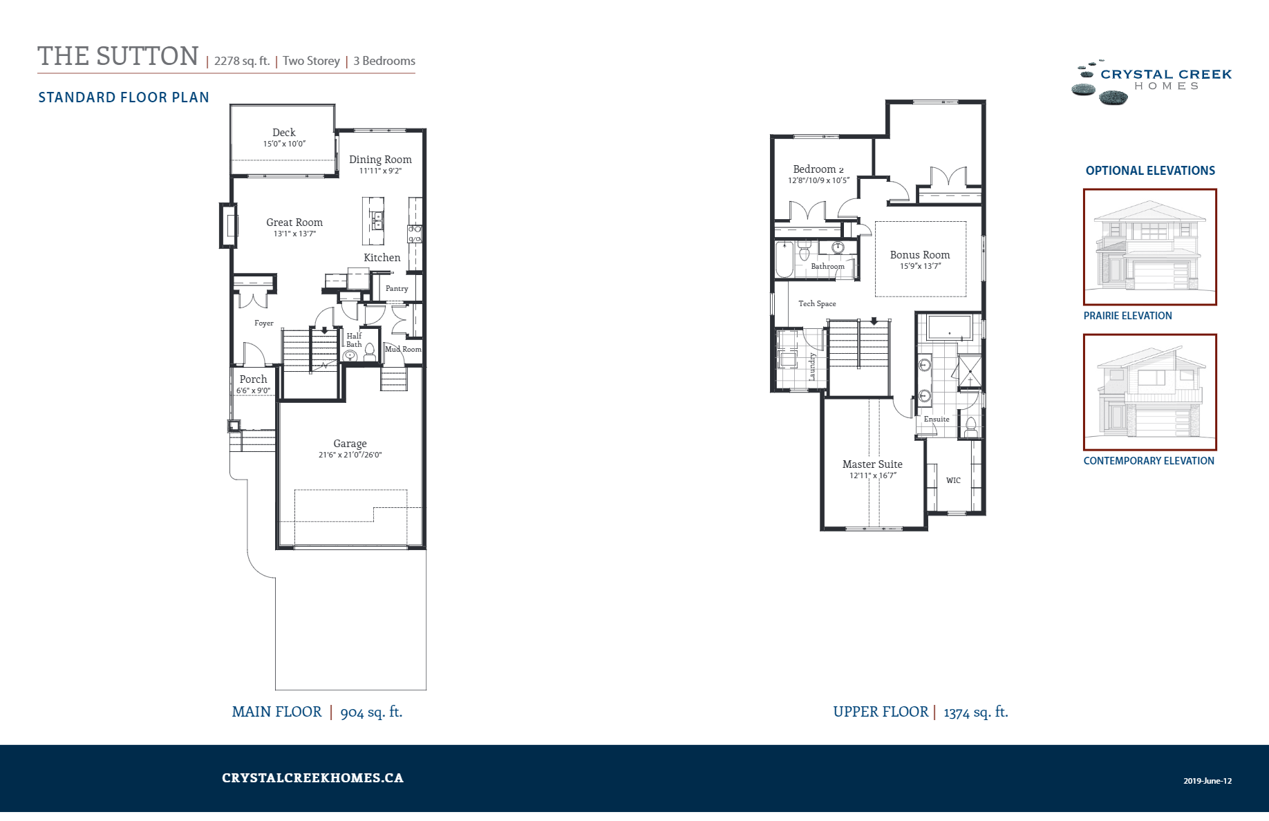 West 77th - The Sutton Floor Plan, Calgary AB | Livabl