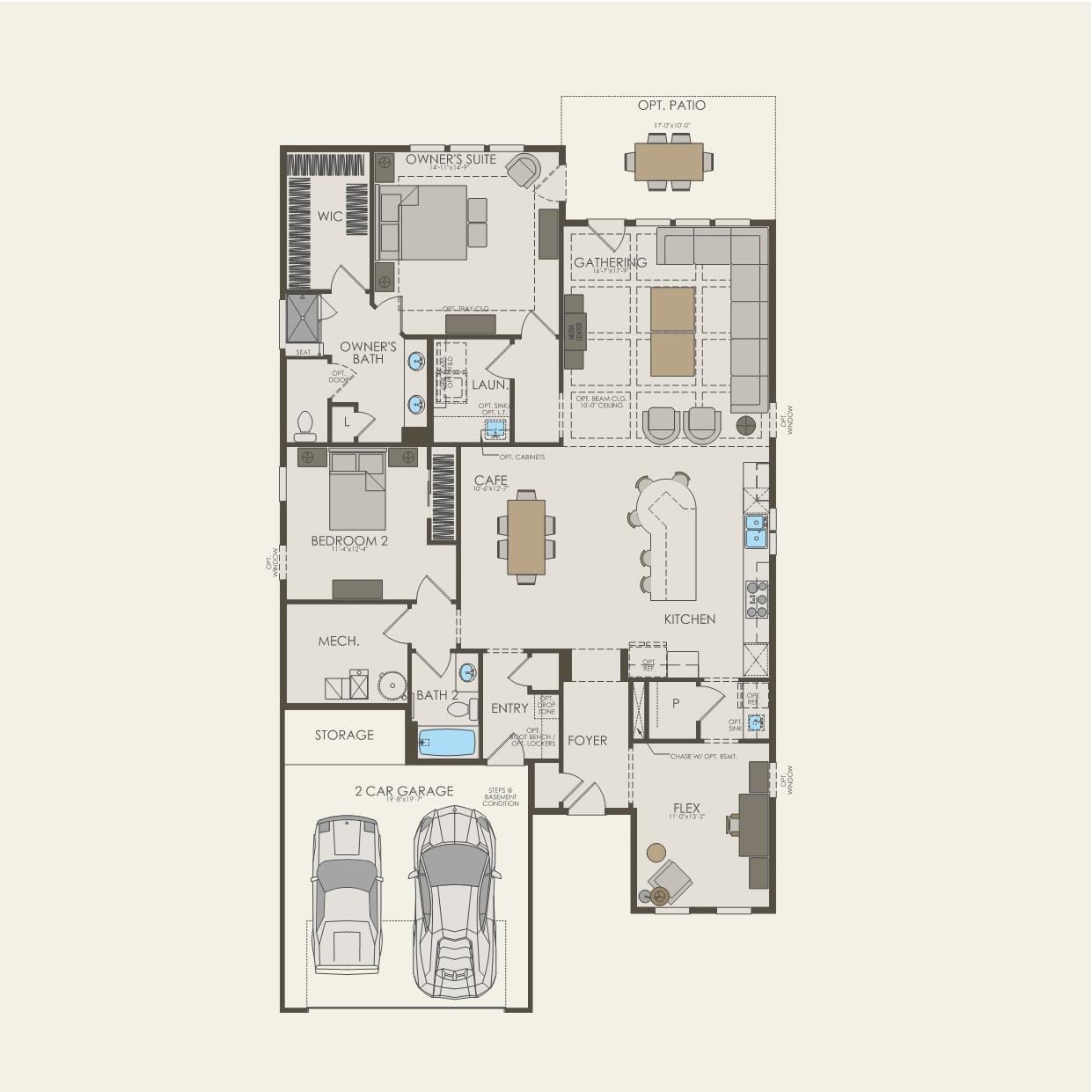 Martin Ray floor plan at Del Webb Florham Park in Florham Park, NJ