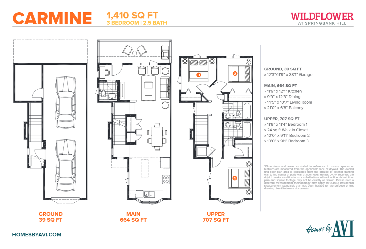 Wildflower - The Carmine Floor Plan, Calgary AB | Livabl
